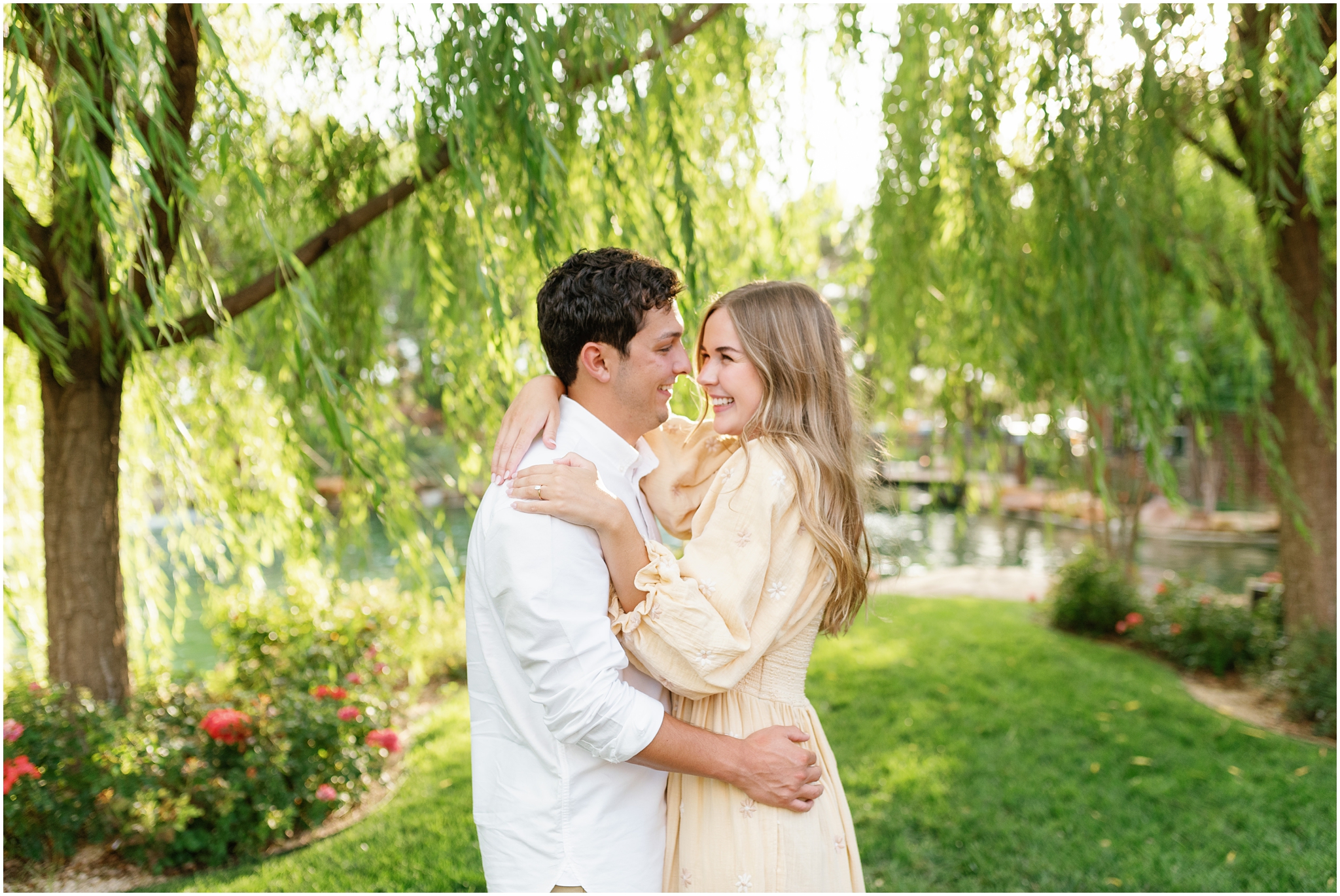 Garden Engagement Session at The Willows Event Center