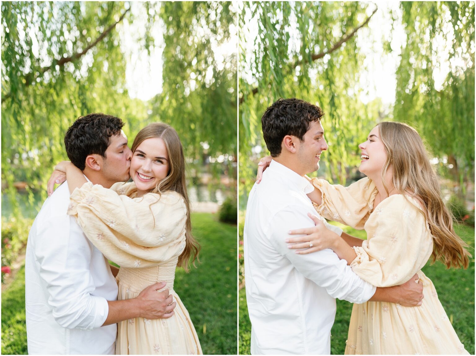 Garden Engagement Session at The Willows Event Center