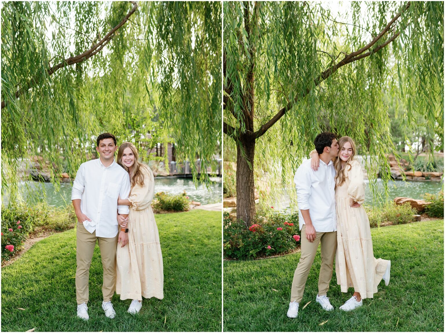 Garden Engagement Session at The Willows Event Center