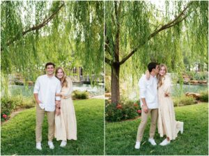 Garden Engagement Session at The Willows Event Center