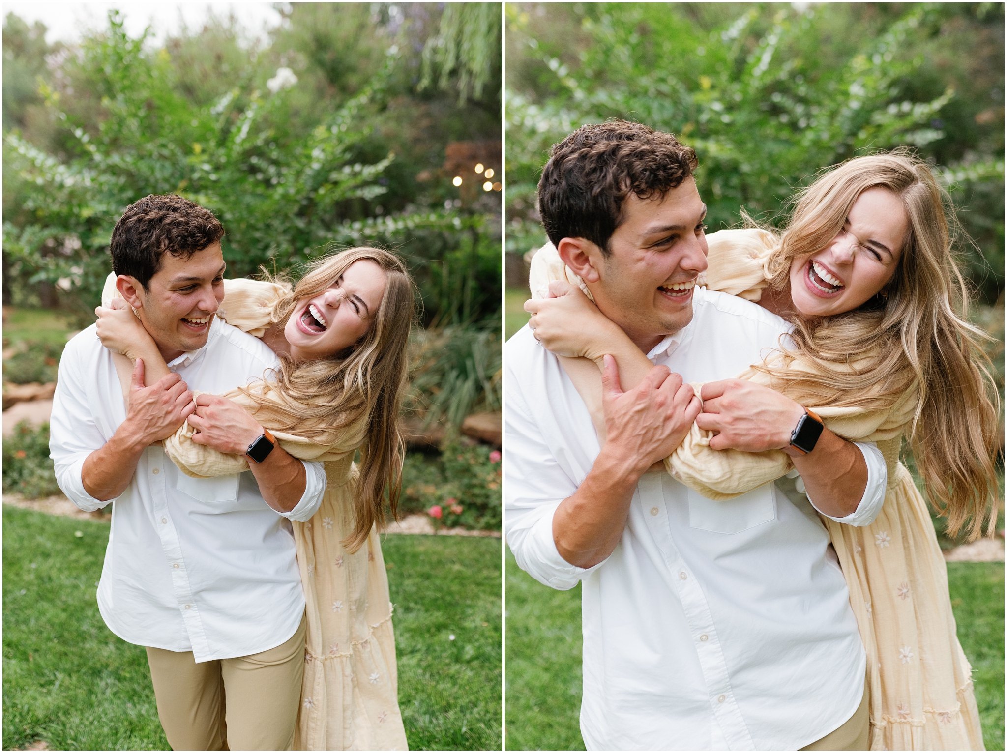 Garden Engagement Session at The Willows Event Center