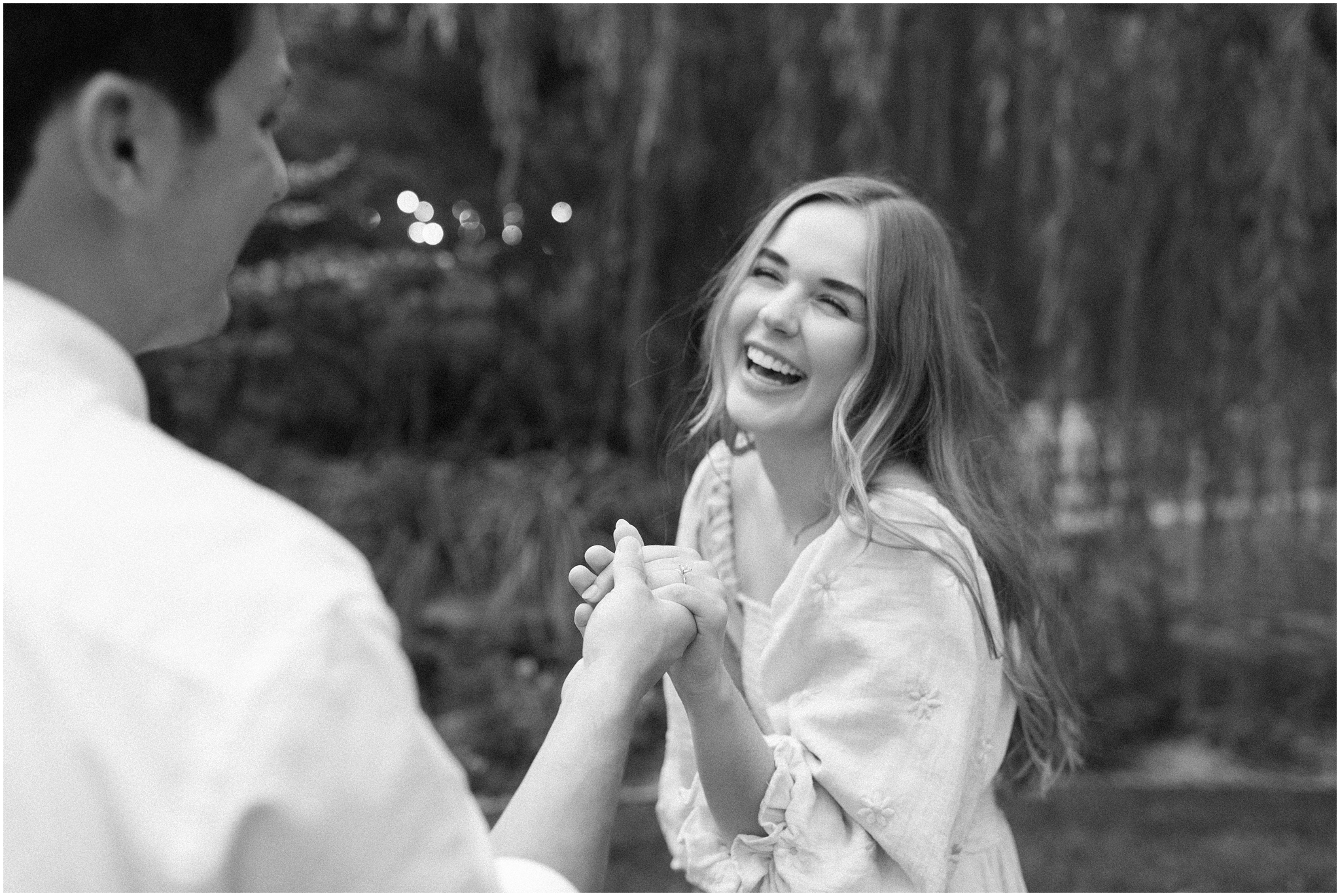 Garden Engagement Session at The Willows Event Center