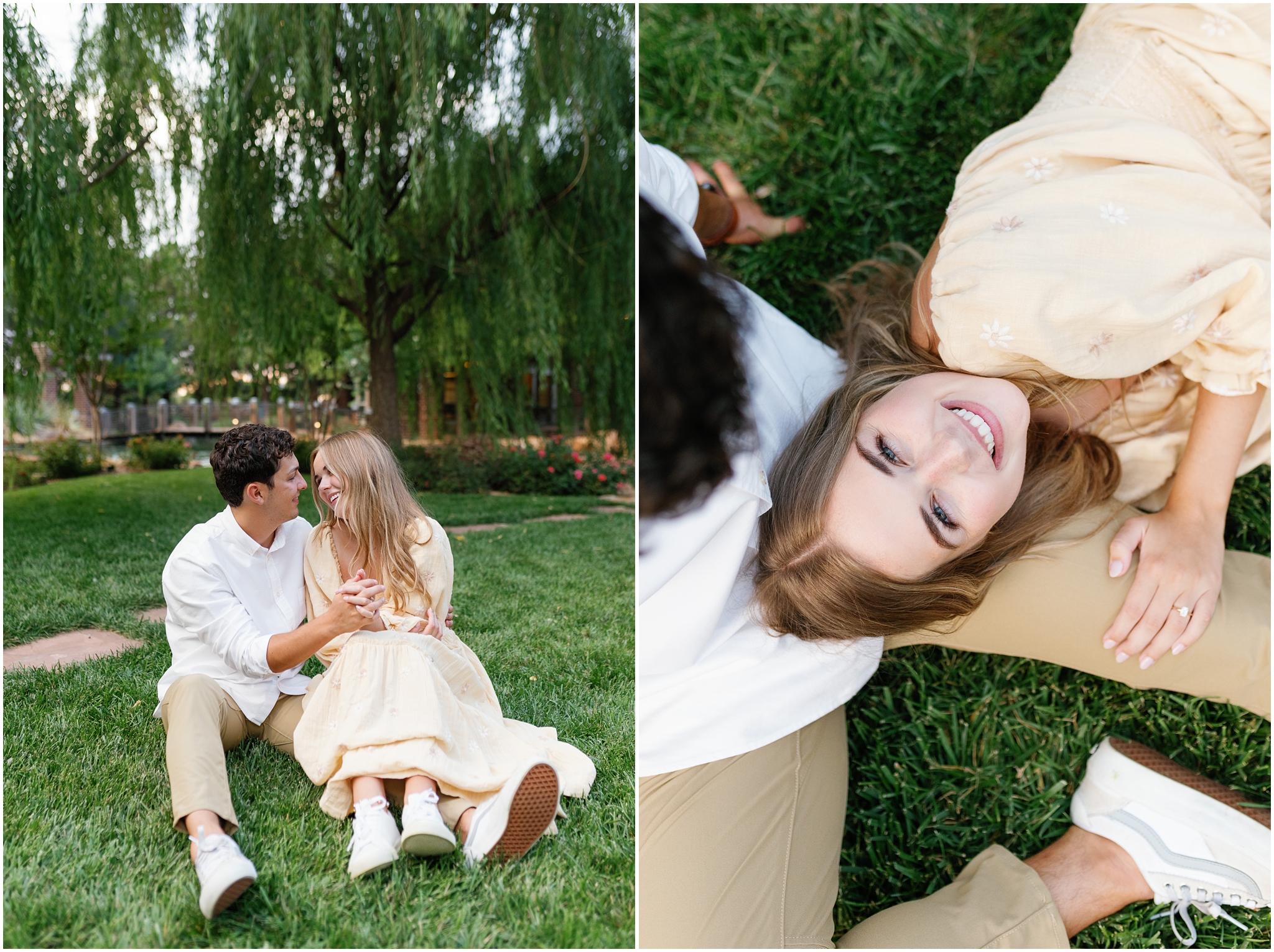 Garden Engagement Session at The Willows Event Center