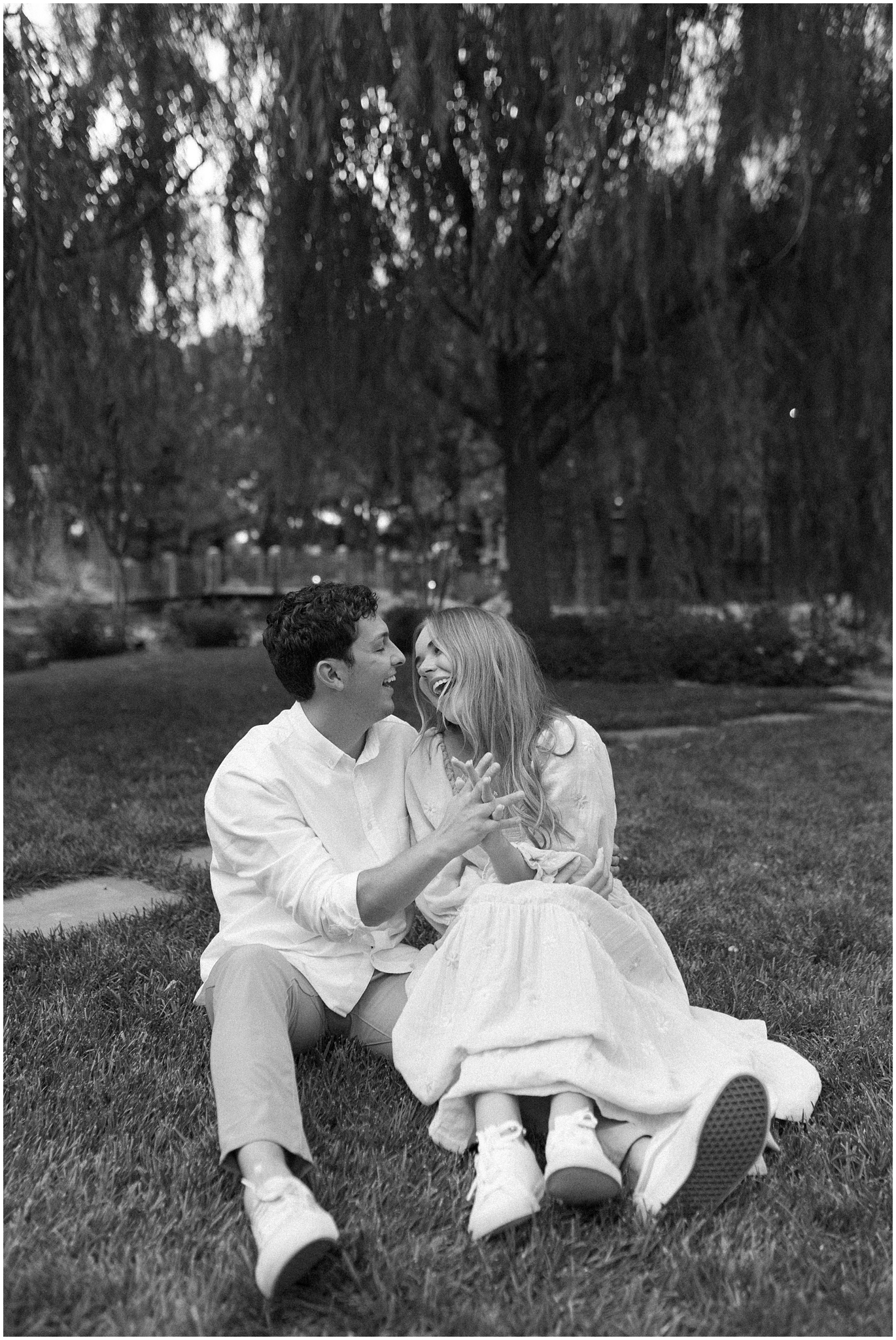 Garden Engagement Session at The Willows Event Center