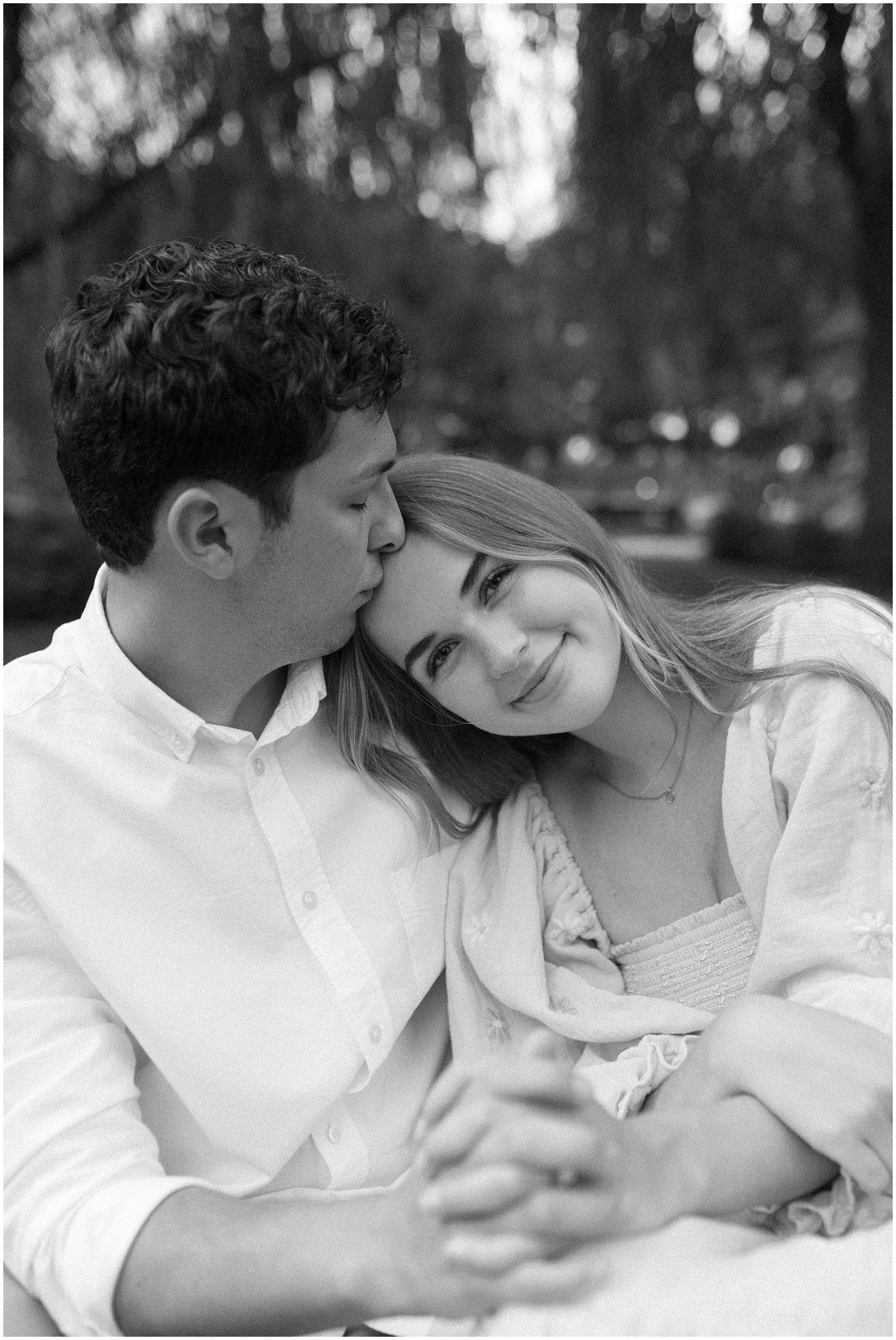 Garden Engagement Session at The Willows Event Center